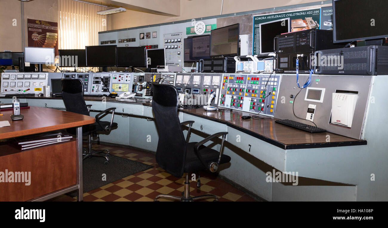 The control center of Cyclotron AIC-144 in the Bronowice Cyclotron ...