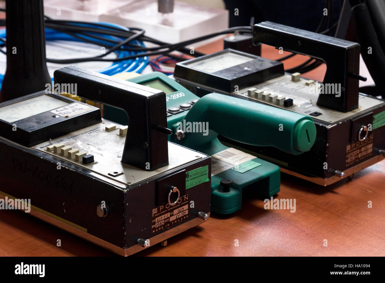 Radiation level measurement devices in Bronowice Cyclotron Center at ...