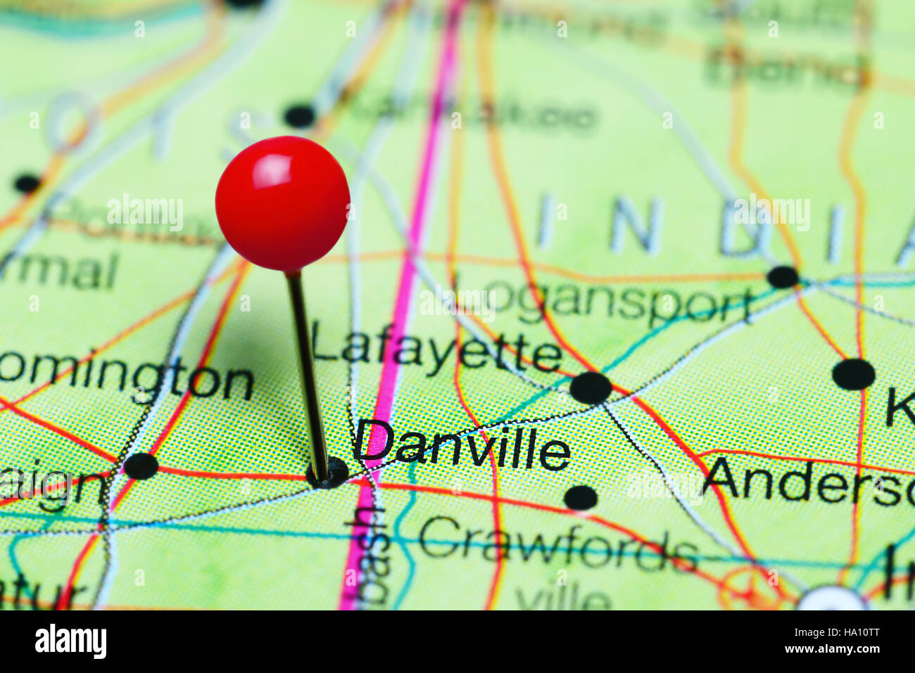 Illinois state map hi-res stock photography and images - Alamy