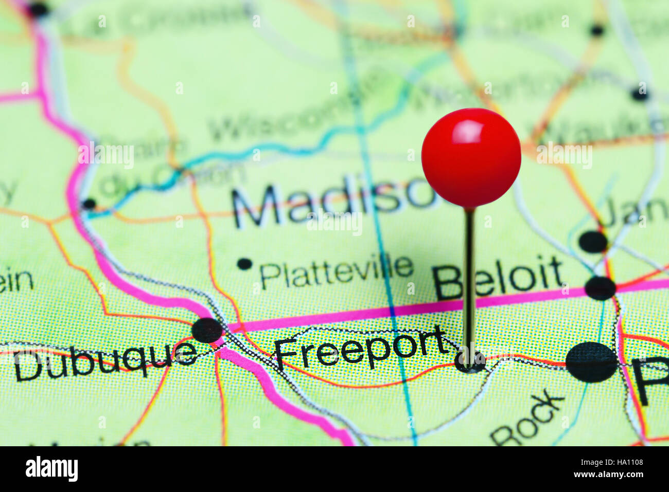 Freeport map hi-res stock photography and images - Alamy