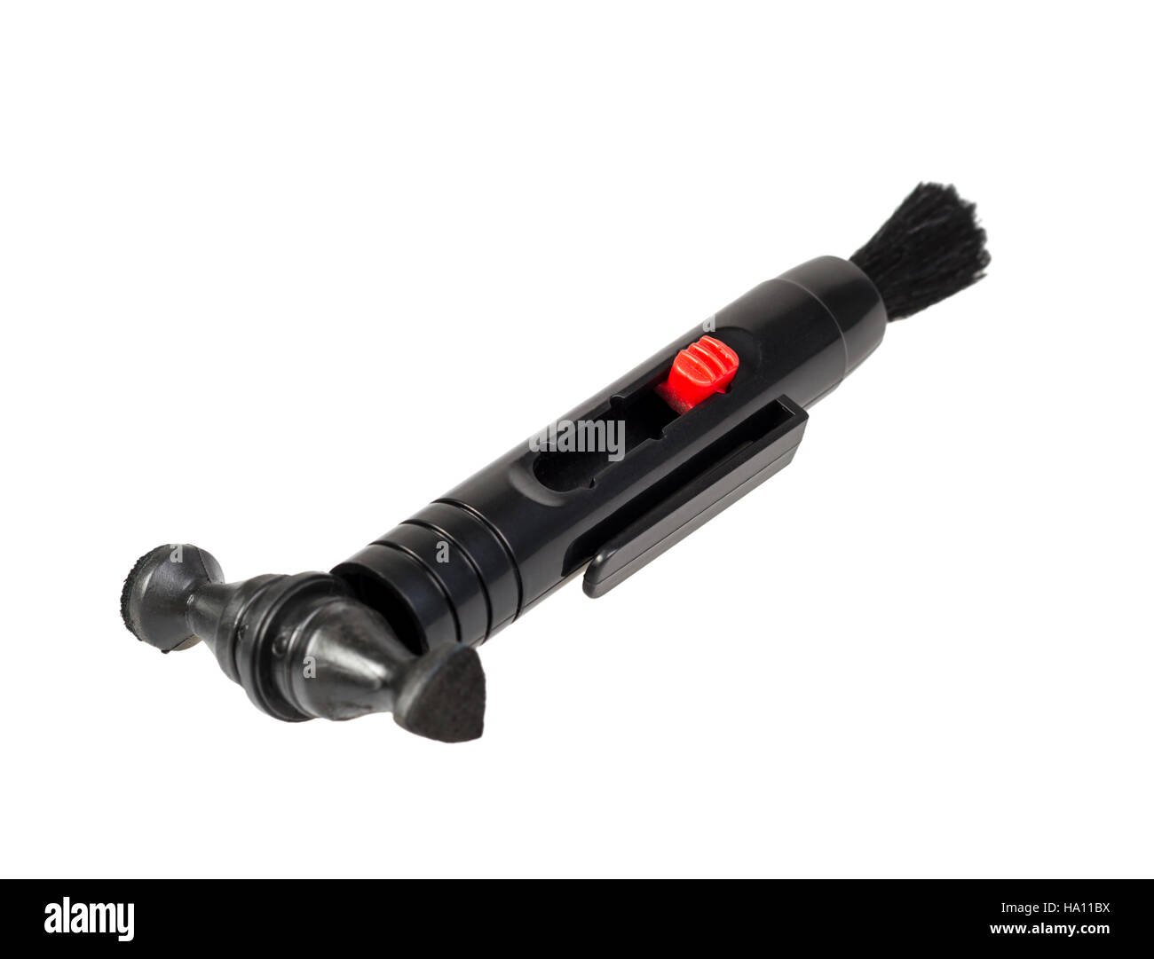 Pocket Lens Pen and Brush for cleaning Camera isolated on white ...