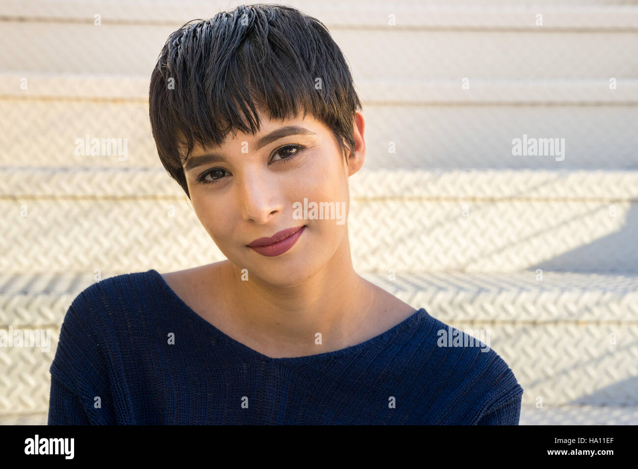 Beautiful modern woman portrait Stock Photo - Alamy