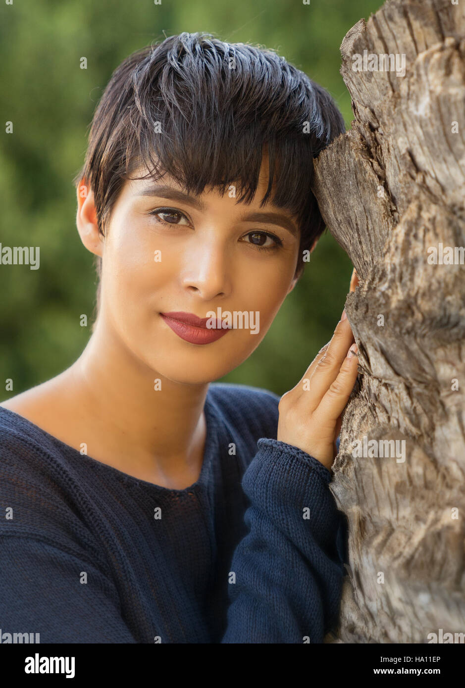 Beautiful modern woman portrait Stock Photo - Alamy