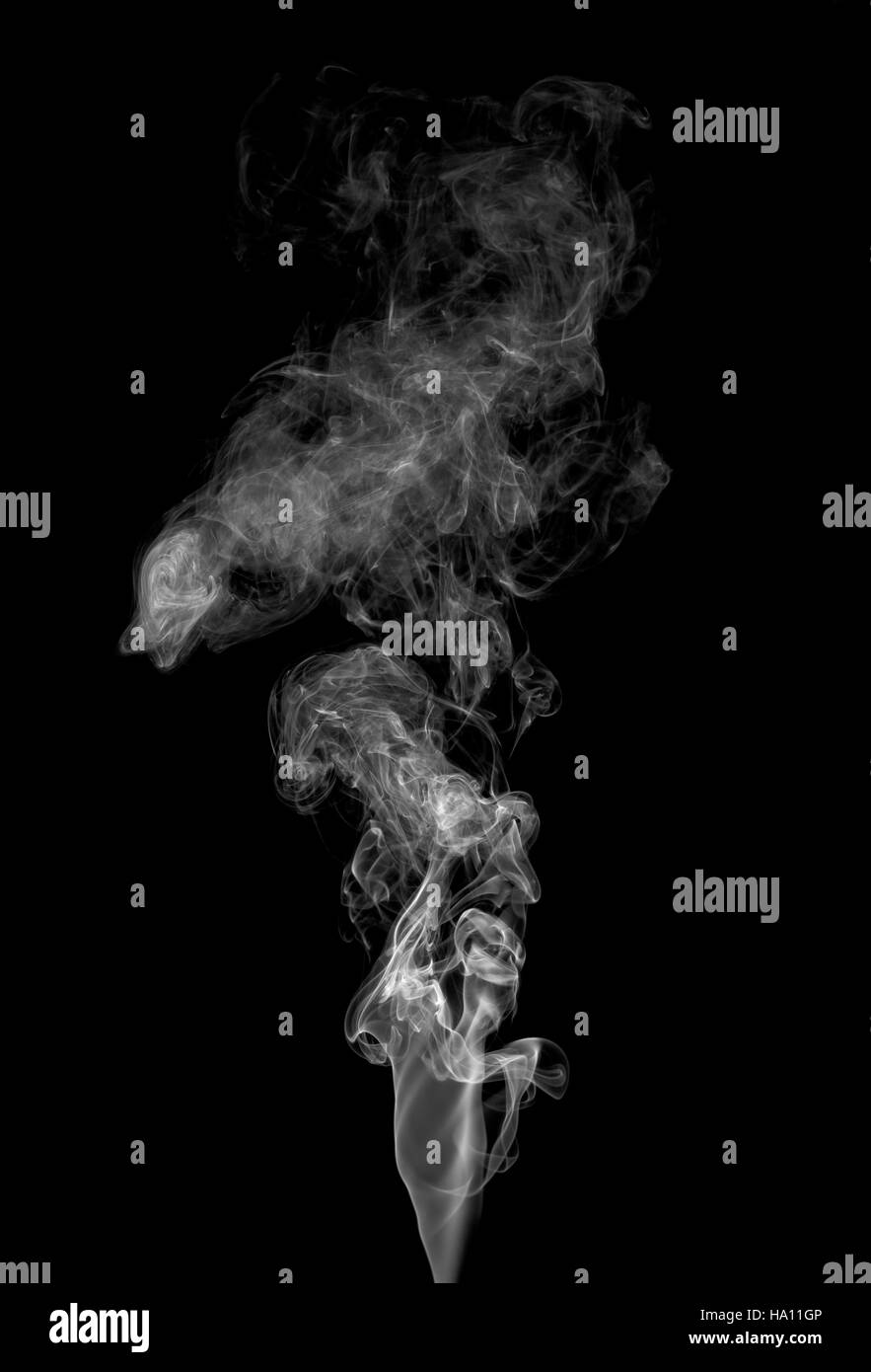 Abstract light smoke on a dark background Stock Photo - Alamy