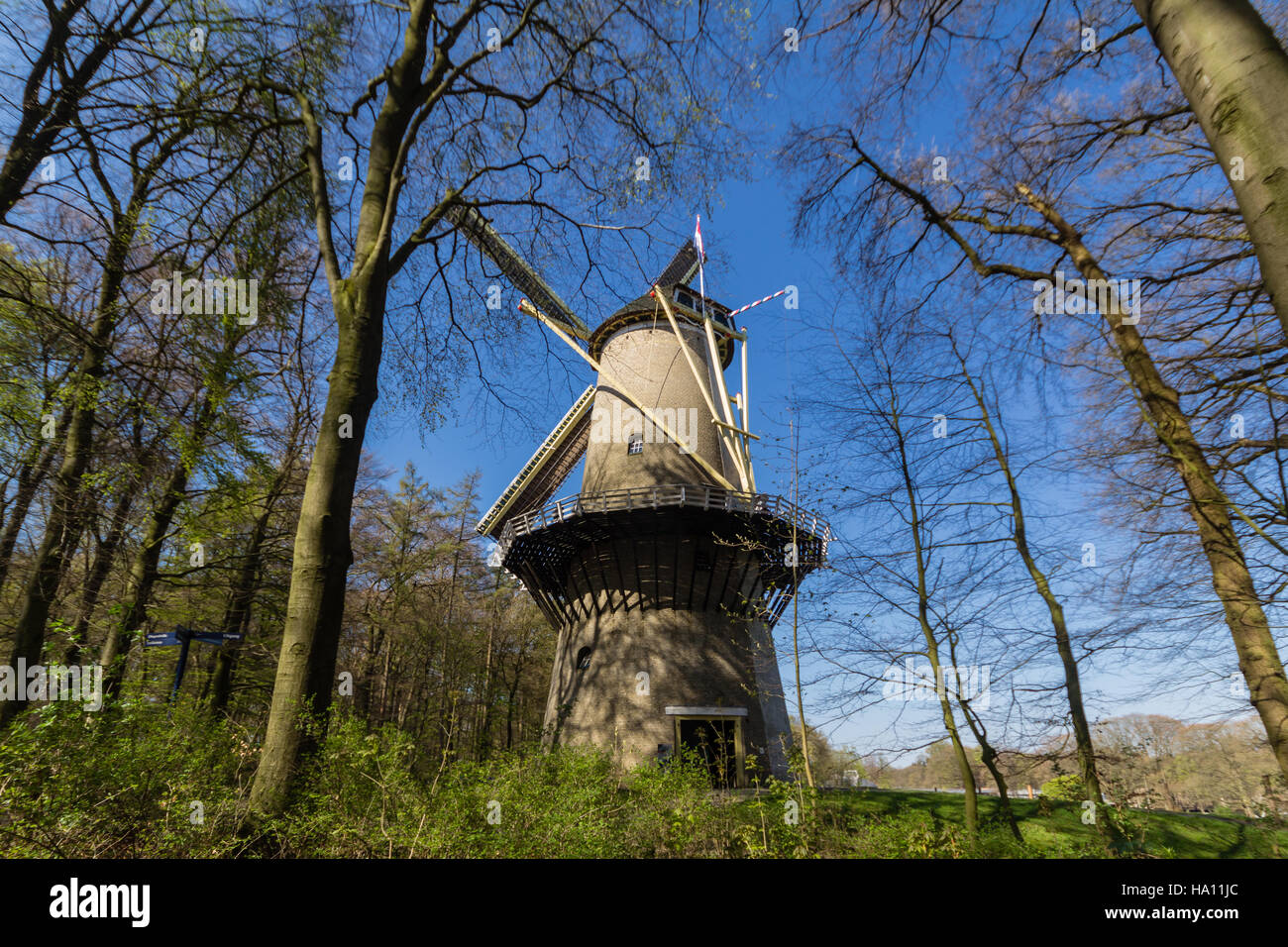 Traditional Dutch windmill Stock Photo - Alamy