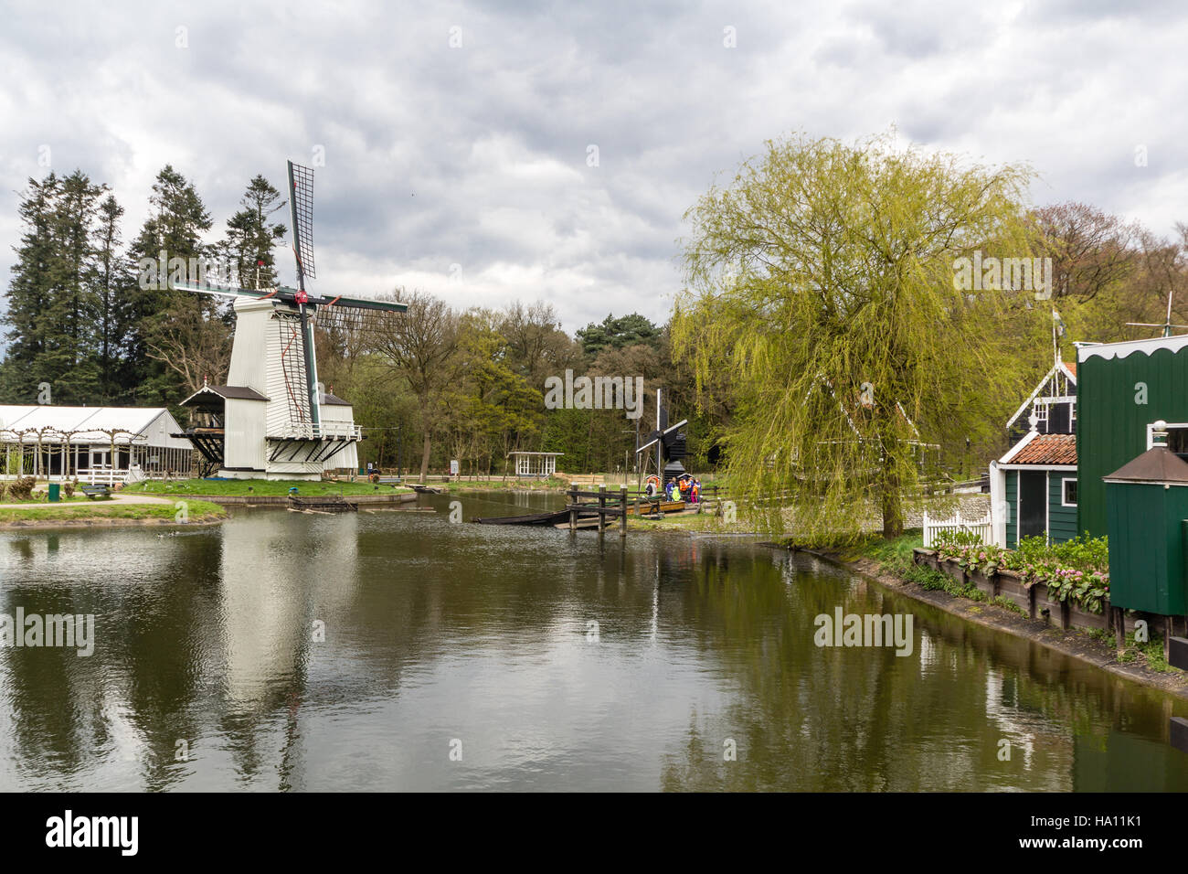 Traditional Dutch windmill Stock Photo - Alamy