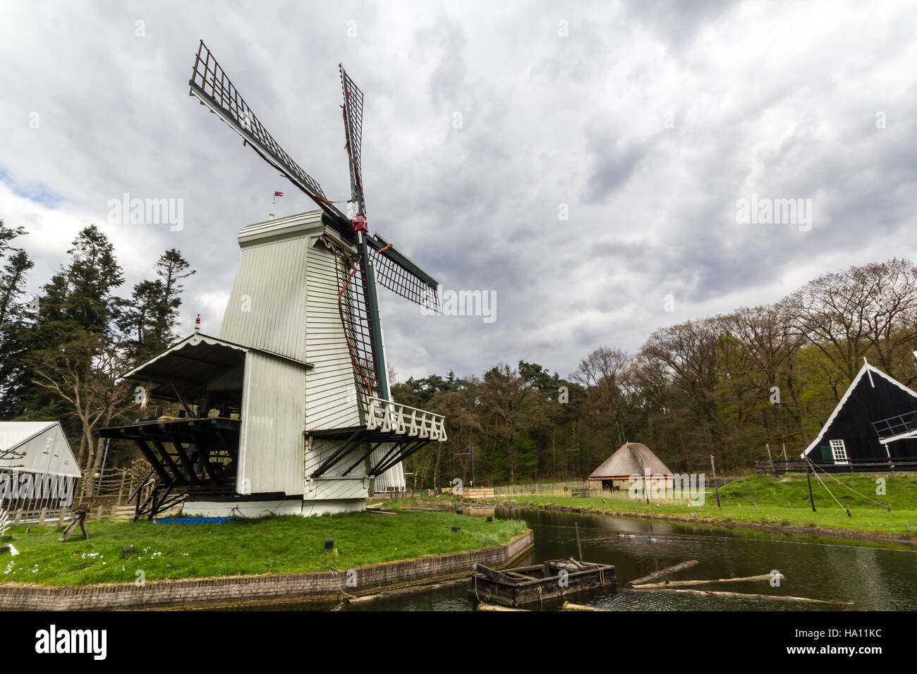 Traditional Dutch windmill Stock Photo - Alamy