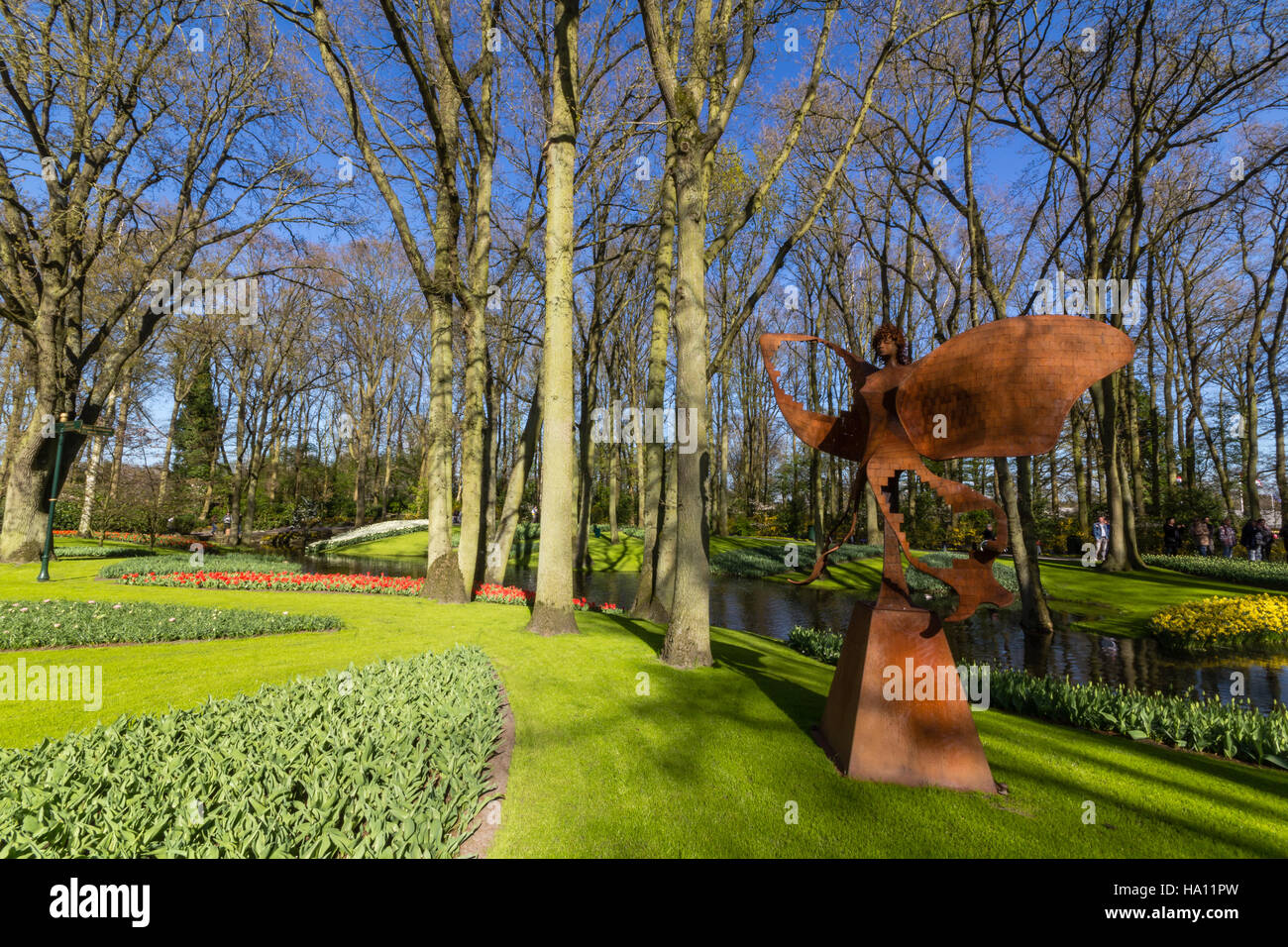 Beautiful Keukenhof park and its flower Netherland Stock Photo - Alamy
