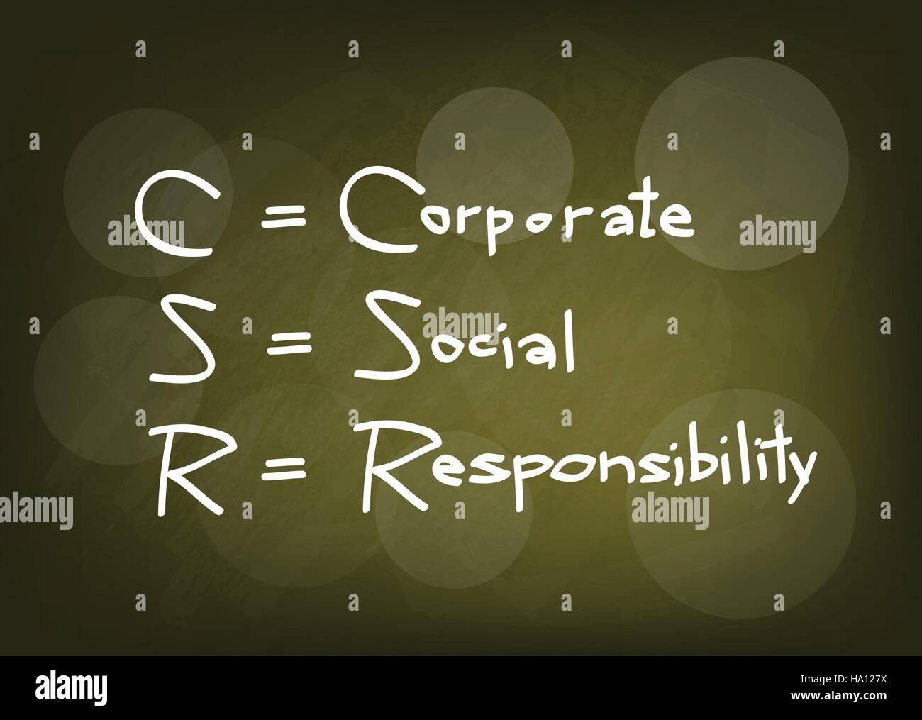Business Concepts, CSR Abbreviation or Corporate Social Responsibility ...