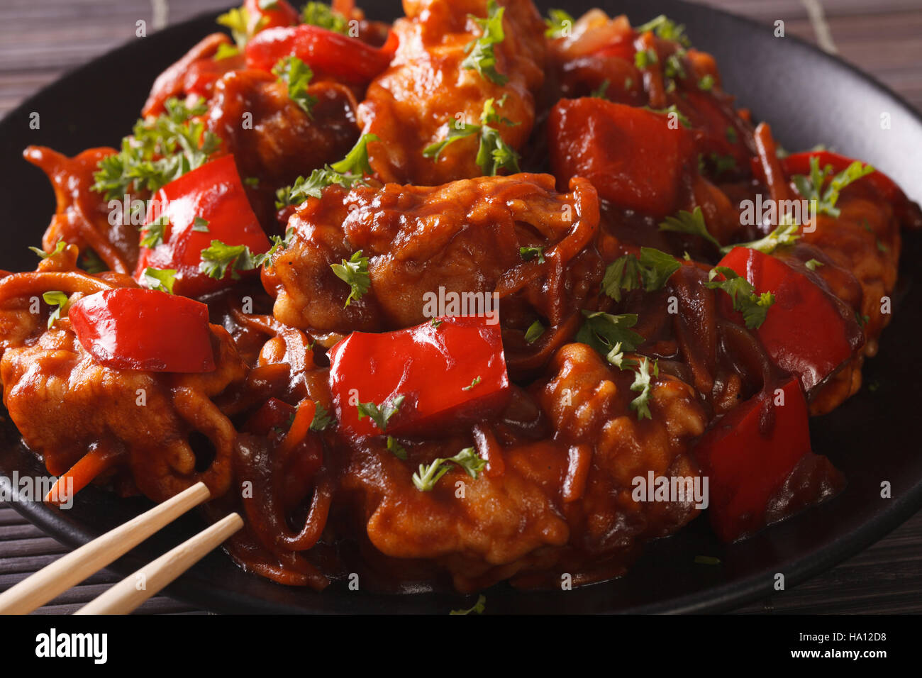 Sweet pepper onions fried in hi-res stock photography and images - Alamy