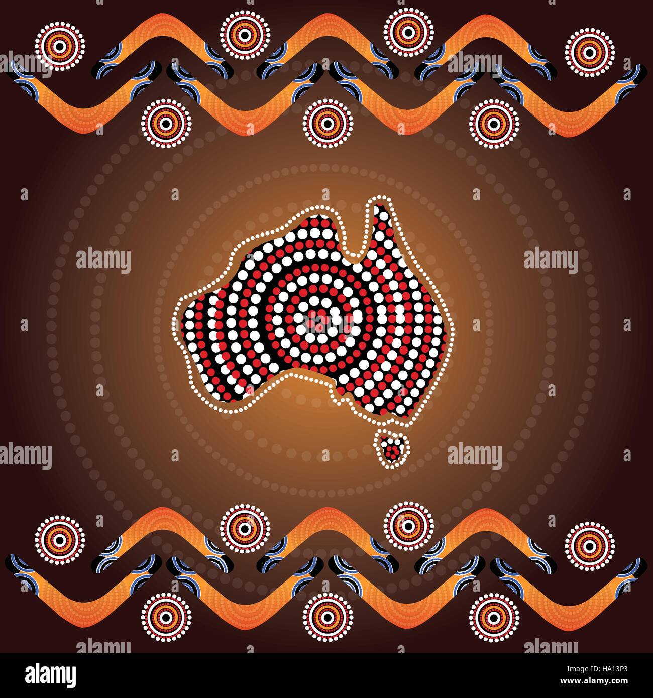 Aboriginal art vector painting Stock Vector Image & Art - Alamy