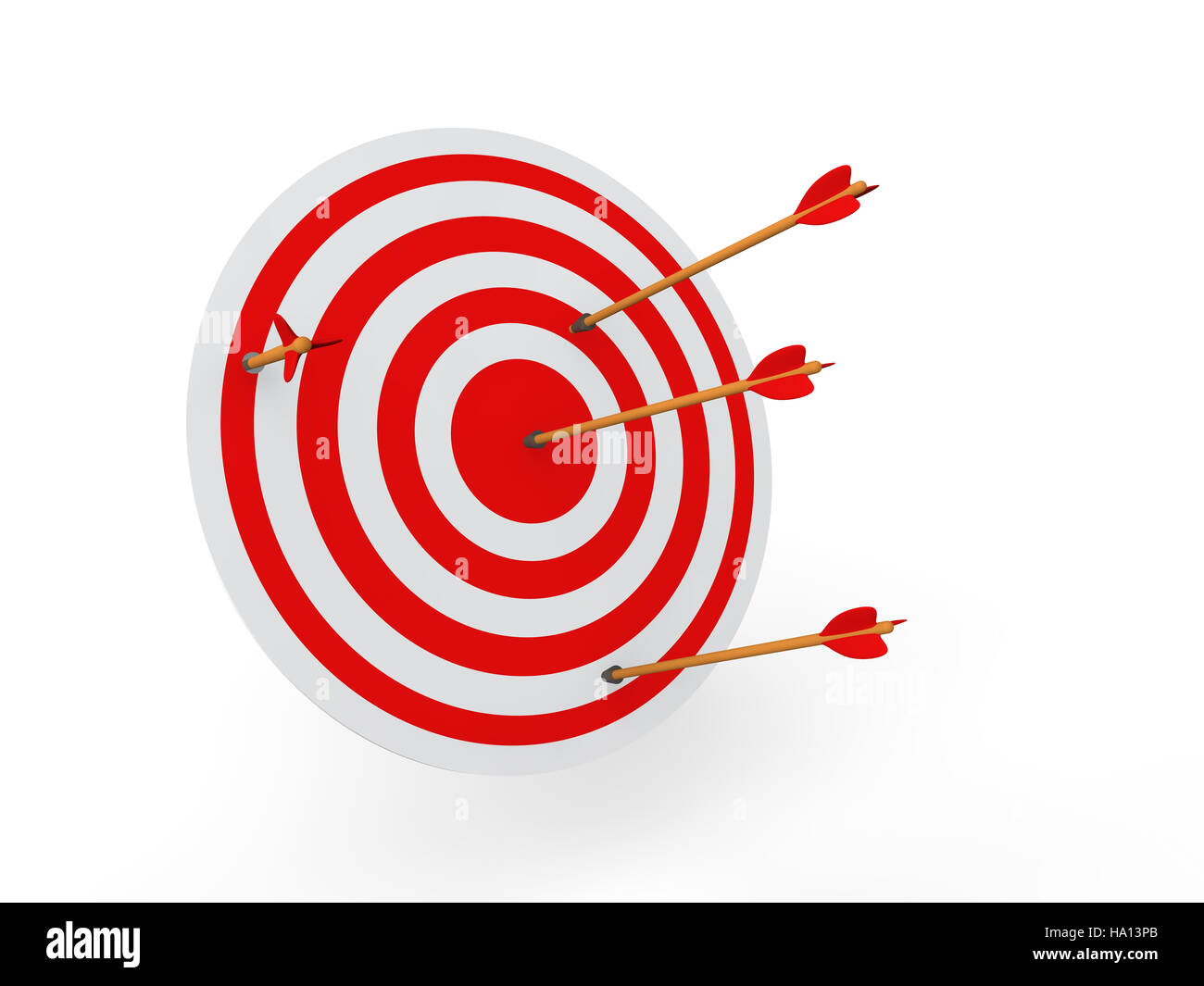 3d target and arrows Stock Photo - Alamy