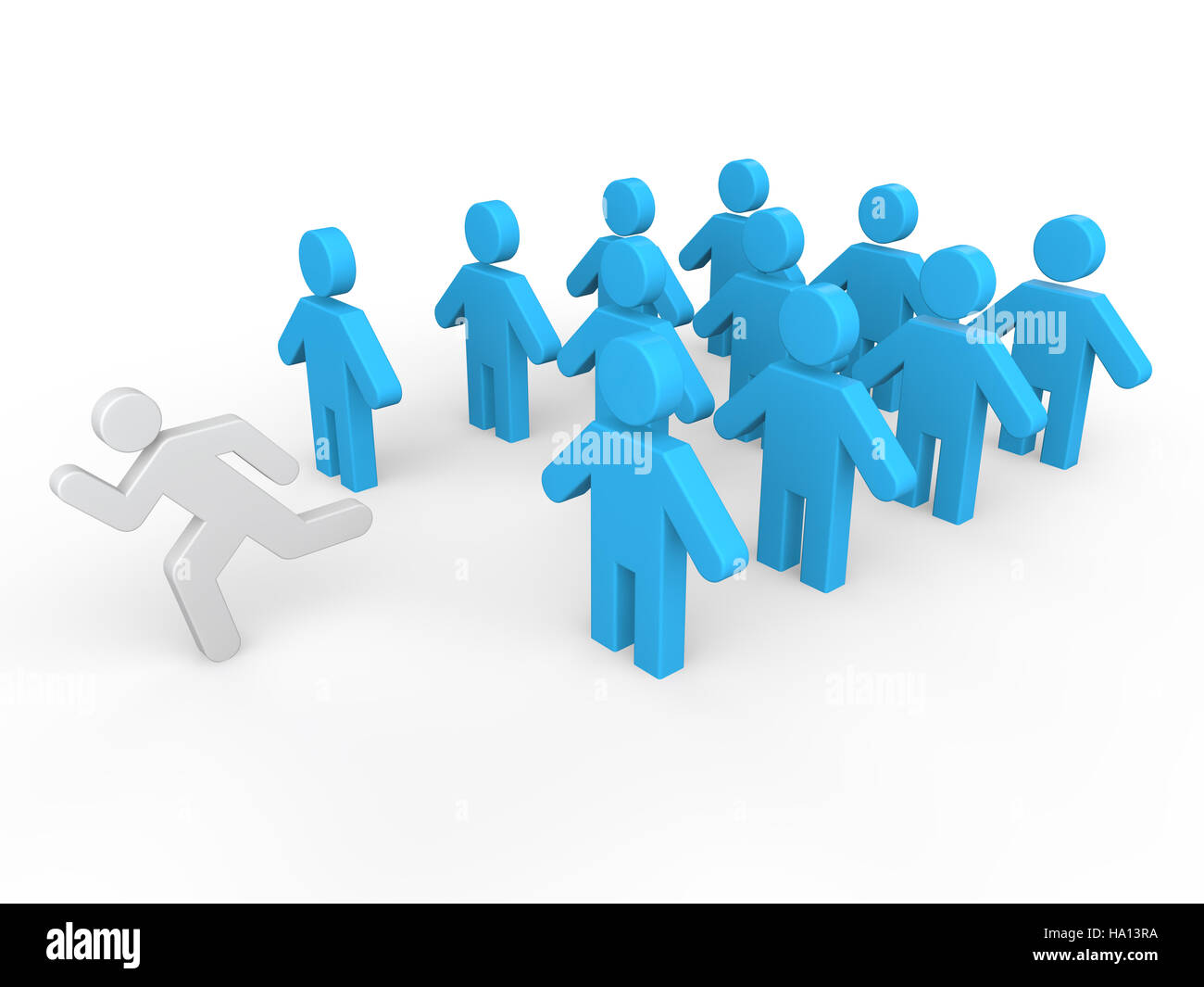 Human figure running render hi-res stock photography and images - Alamy
