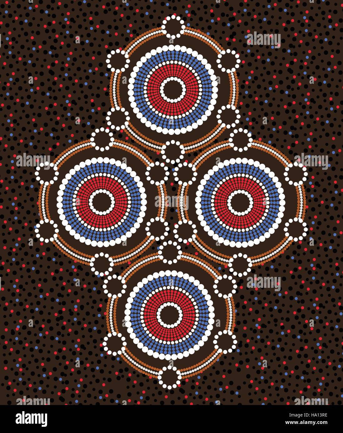 Traditional aborigine aboriginal art Stock Vector Images - Alamy