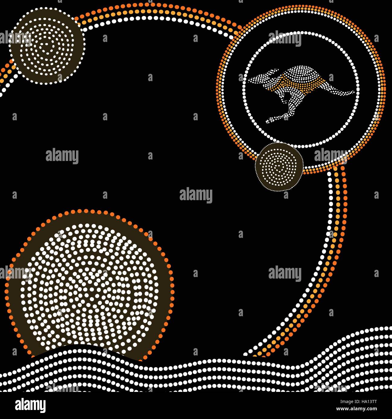 Aboriginal art painting vector Stock Vector Image & Art - Alamy