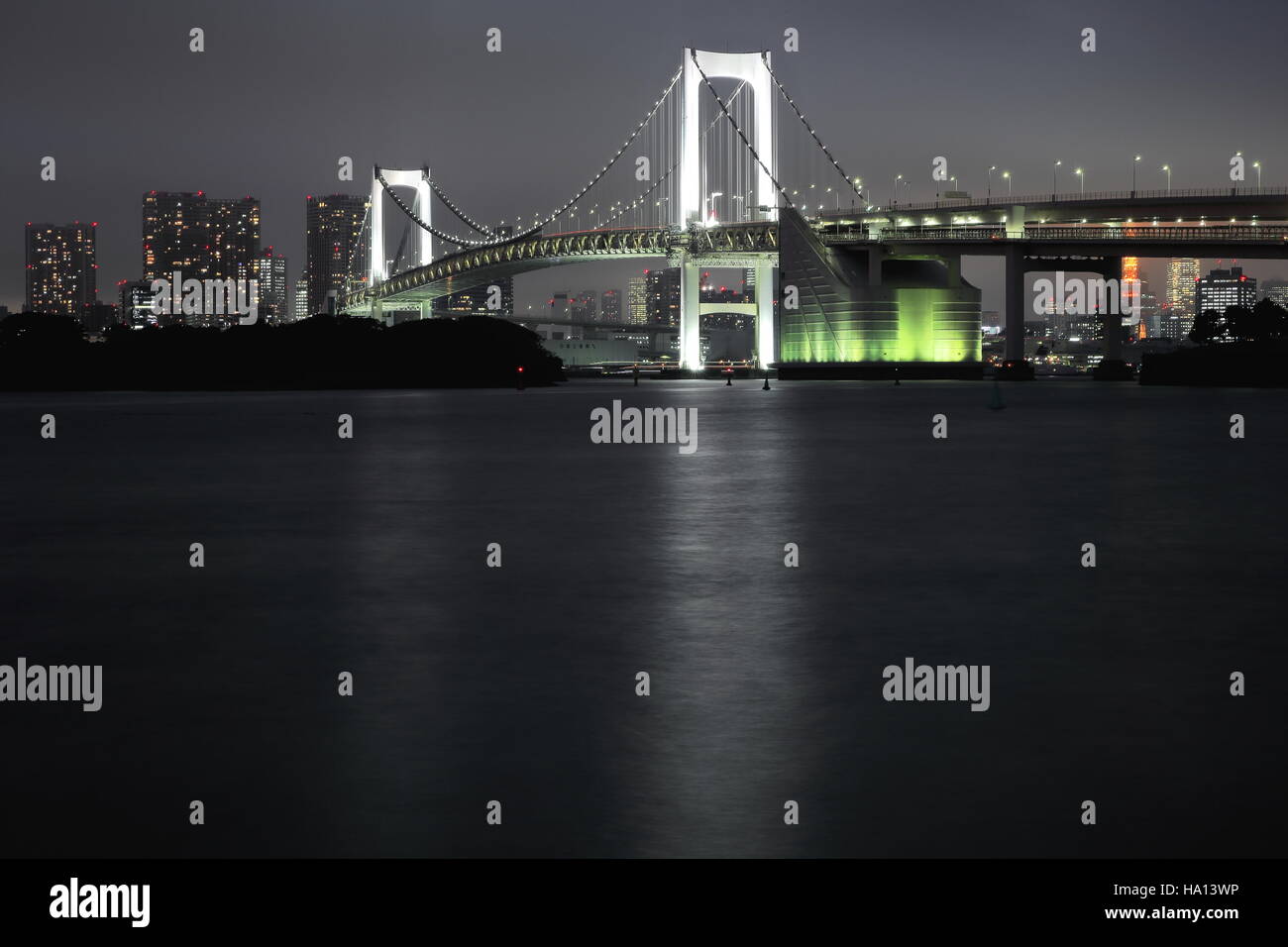 The Rainbow Bridge or Reinbo burijji-suspension bridge completed in ...