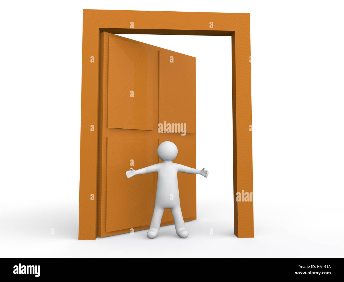 3d man open hi-res stock photography and images - Alamy