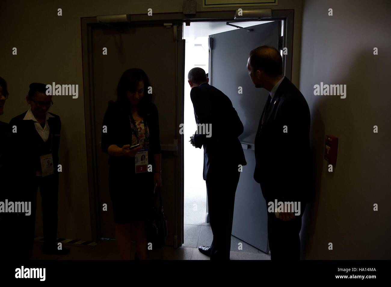 U.S. President Barack Obama and Chief of Protocol Ambassador Peter A ...