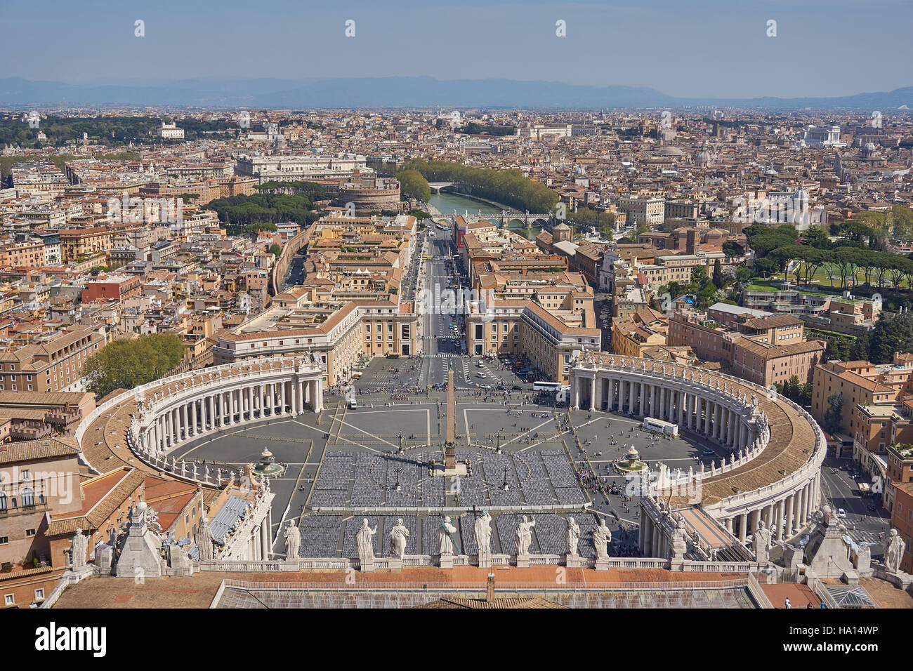 Aerial view of the vatican hi-res stock photography and images - Alamy