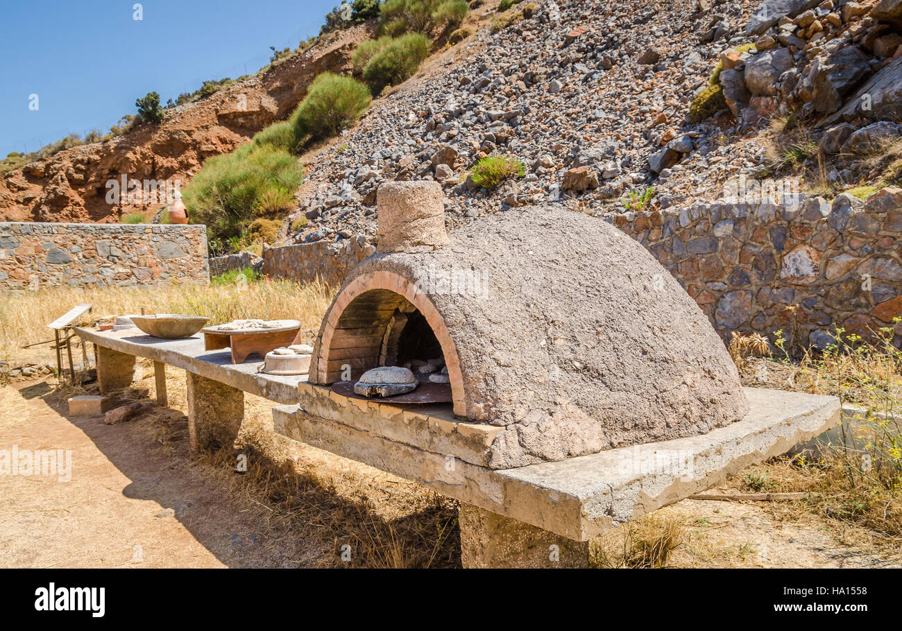 Old oven of stone age on Crete island, Greece Stock Photo - Alamy
