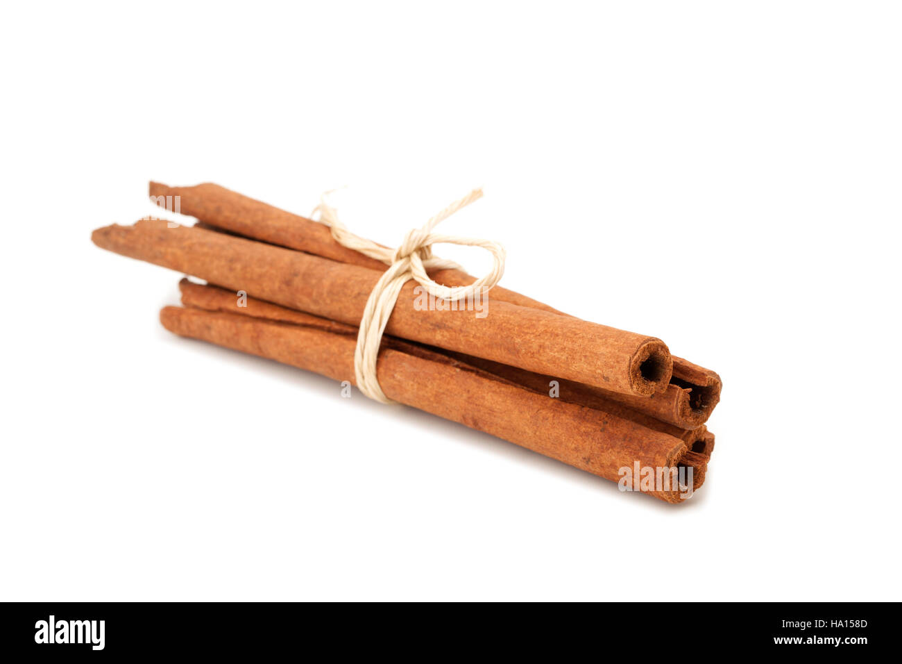 closeup Cinnamon stick spice isolated on white background Stock Photo ...