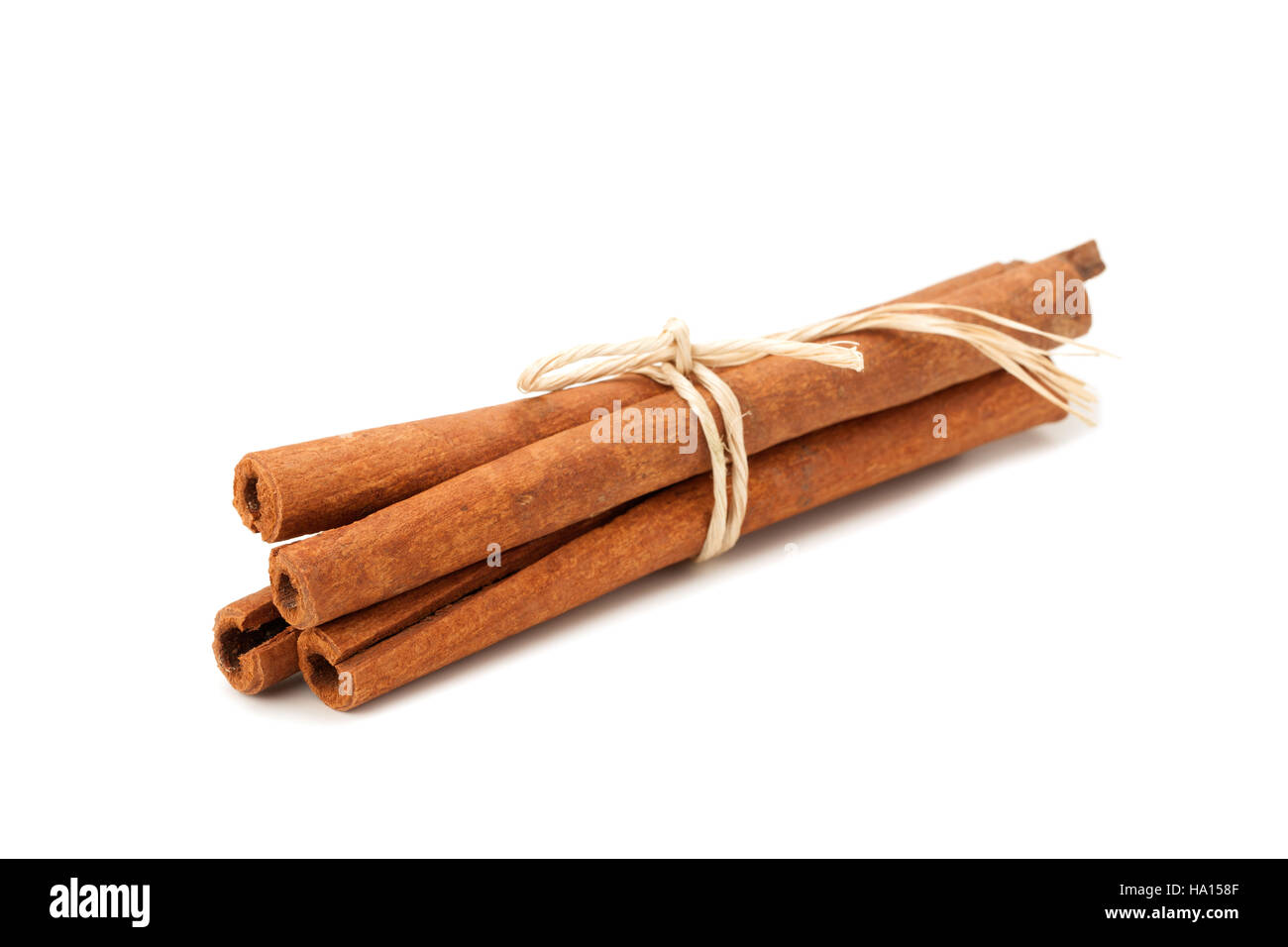 closeup Cinnamon stick spice isolated on white background Stock Photo ...