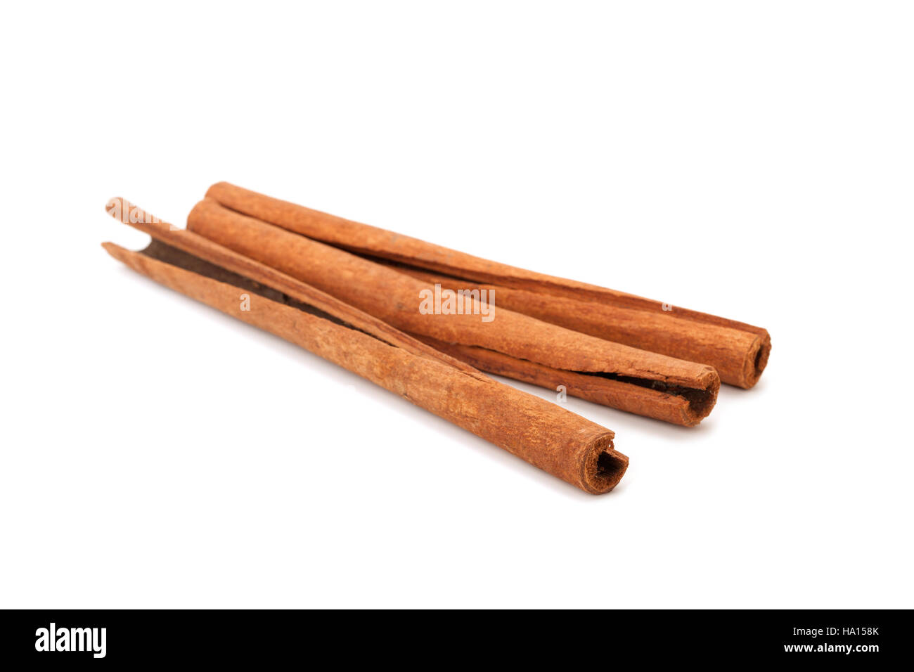 closeup Cinnamon stick spice isolated on white background Stock Photo ...