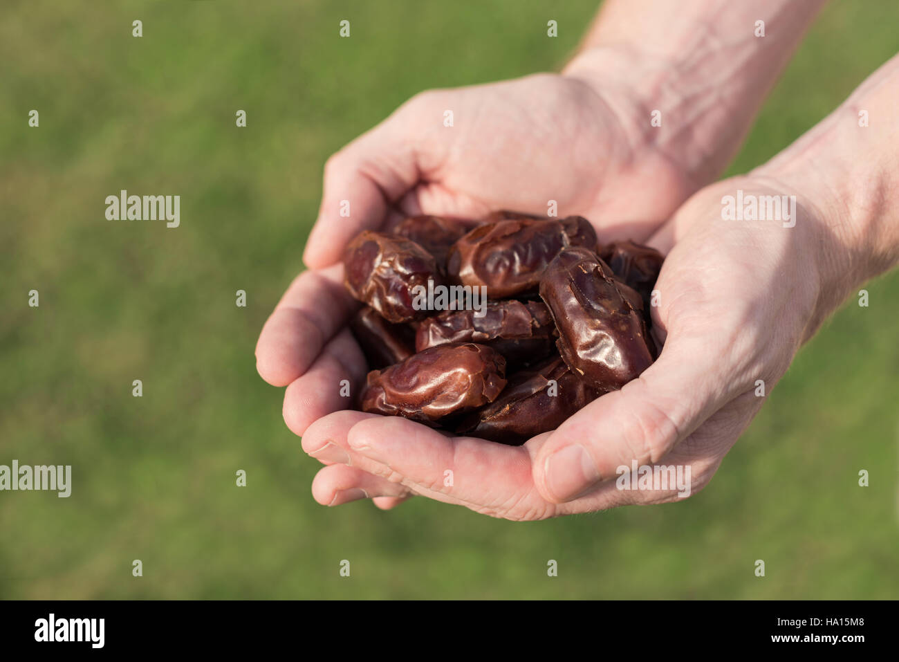 Hands holding dates hi-res stock photography and images - Alamy