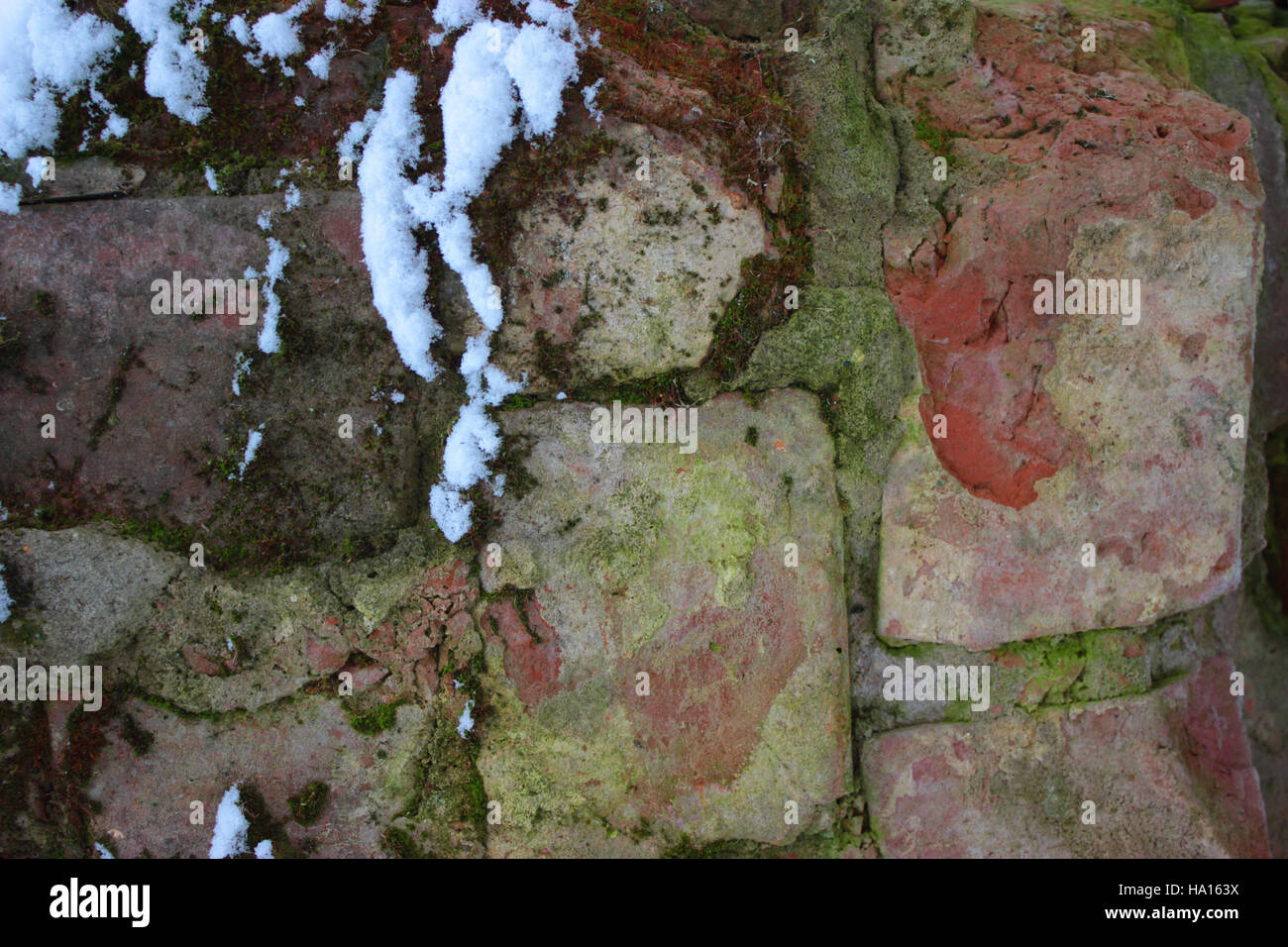 old burned frozen mold brick background Stock Photo - Alamy