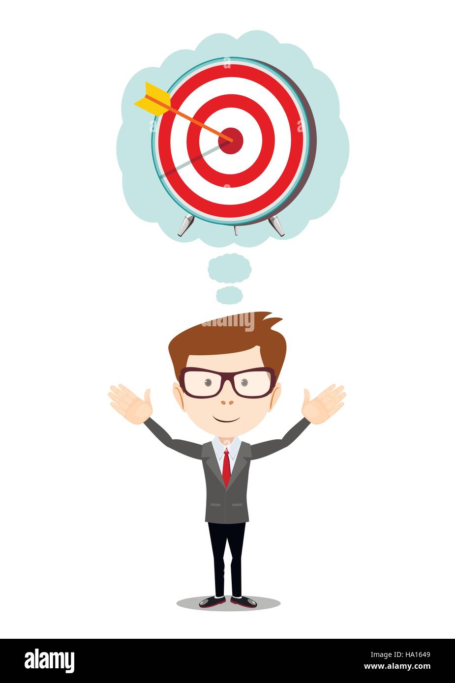 Strategy target mission objective Stock Vector Images - Alamy