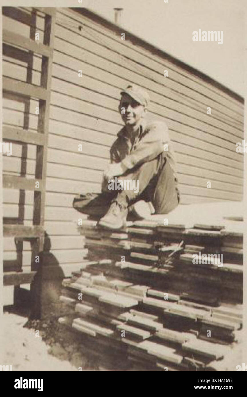 A World War II-era photograph from Alaska National Park, showing a ...