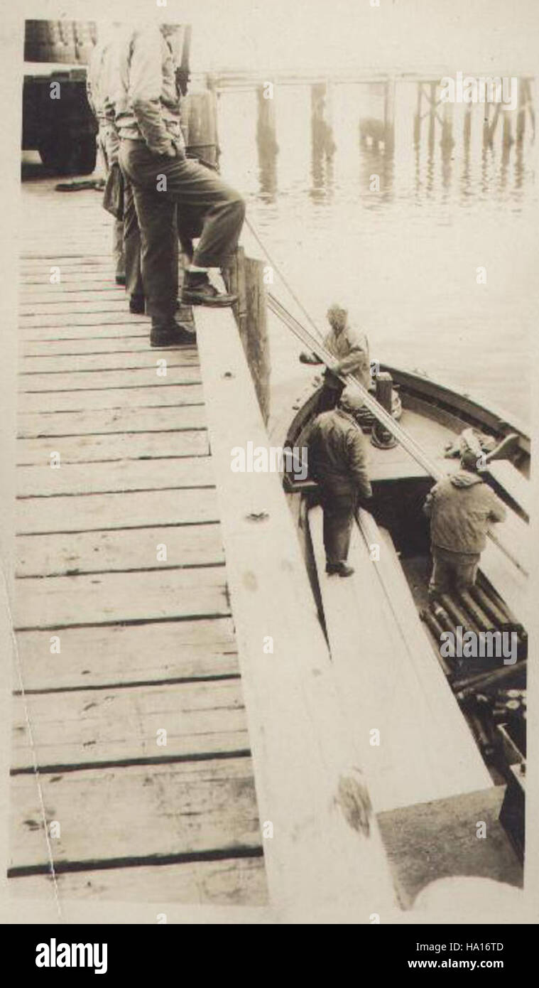 This historical photograph, part of the WWII collection, captures a ...