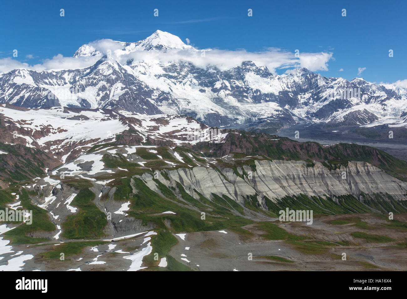 Mount St. Elias, one of North America’s tallest peaks, located on the ...