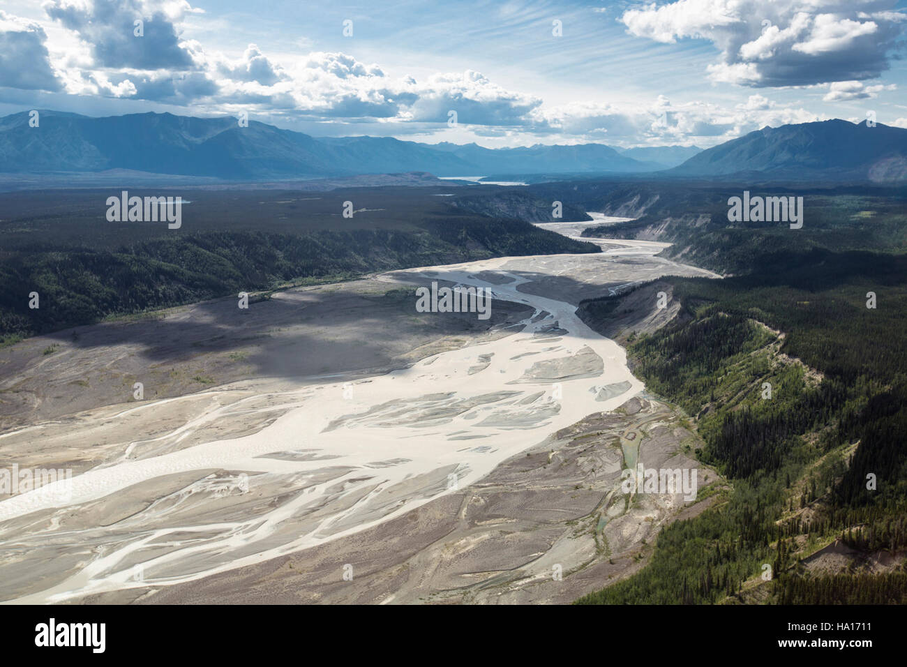 The Chitina River, located below the Nizina River confluence, is an ...