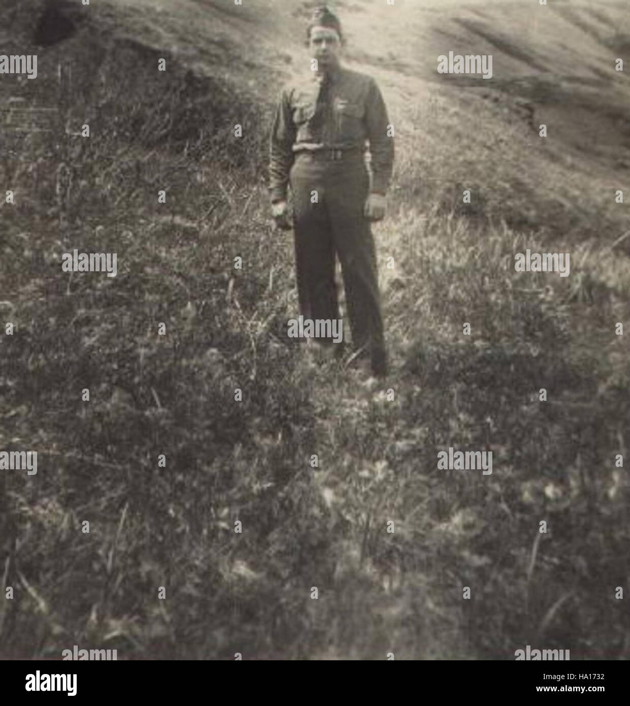 A historic photograph from World War II depicting an event related to ...