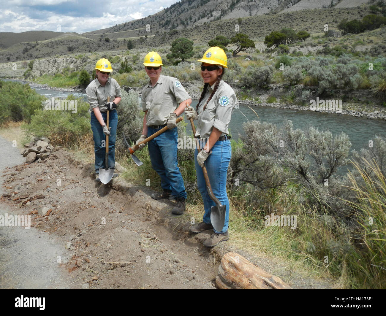 The Youth Conservation Corps (YCC) second session in Yellowstone National Park provides young ...