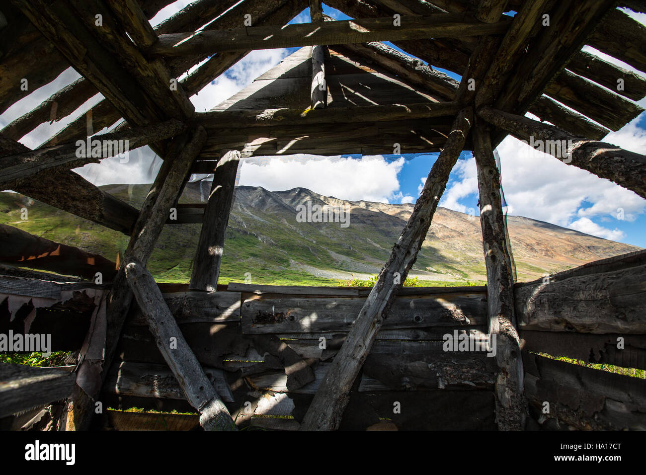 Inside a Dry House at Alaska National Park, the structure is designed ...