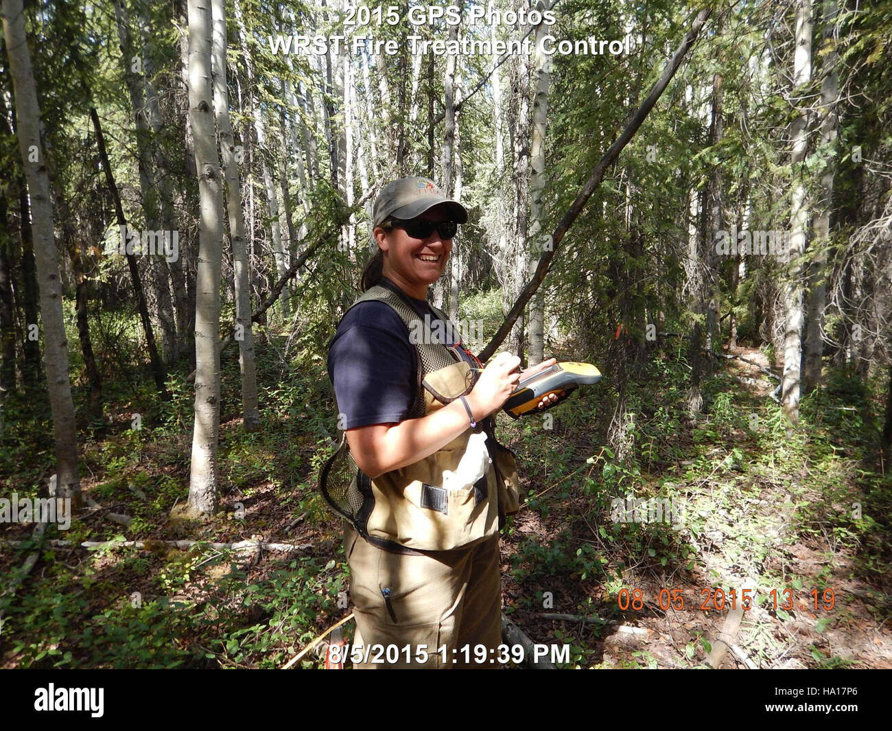 A 2015 photograph taken with GPS technology, showing a precise mapping ...