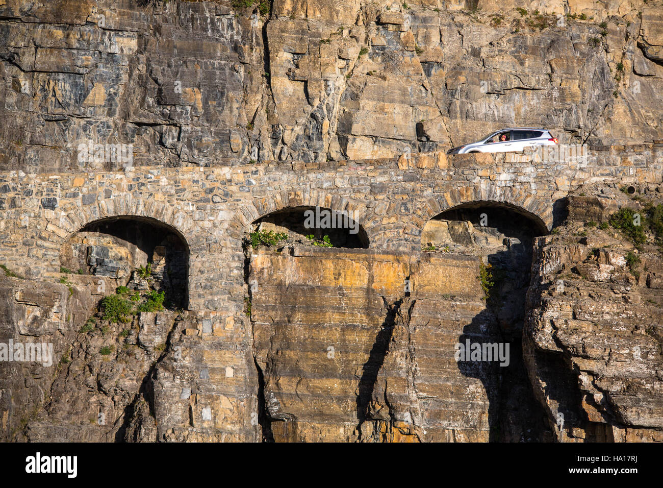 Triple Arches in Glacier National Park is a stunning natural feature ...