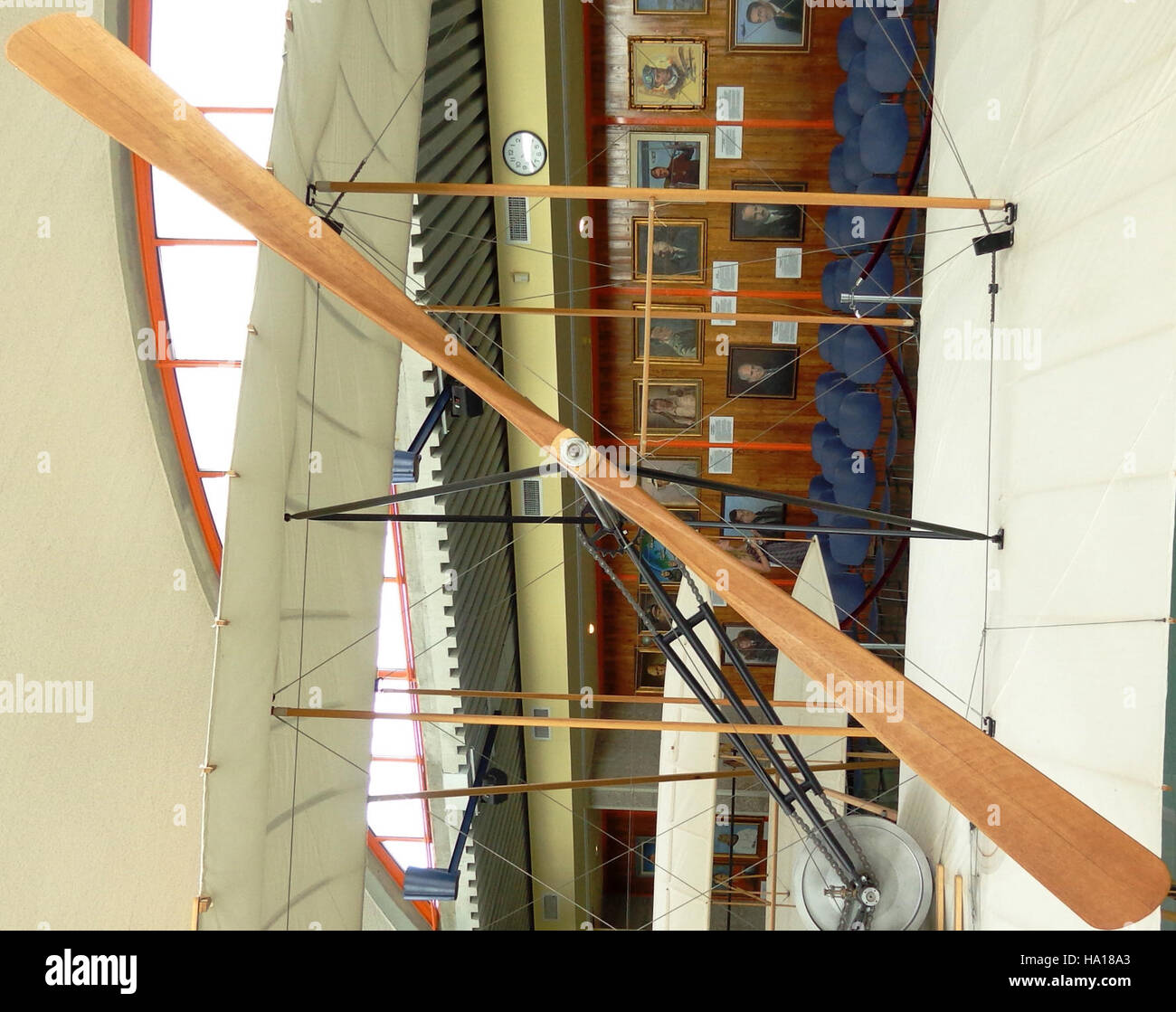 The reconstructed 1903 Wright Flyer at the Wright Brothers National ...