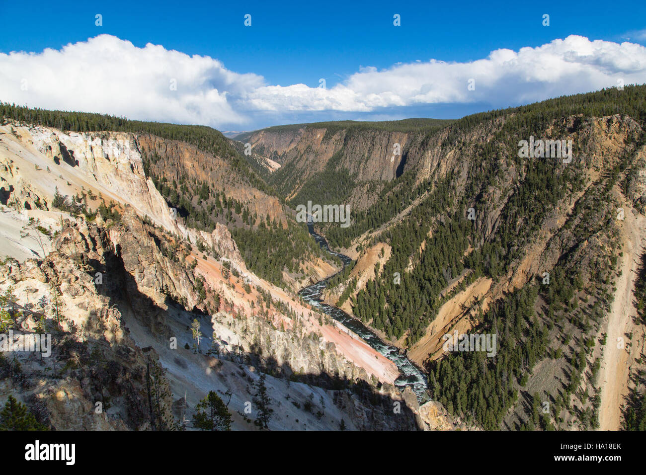 This image captures the breathtaking view down the canyon from ...