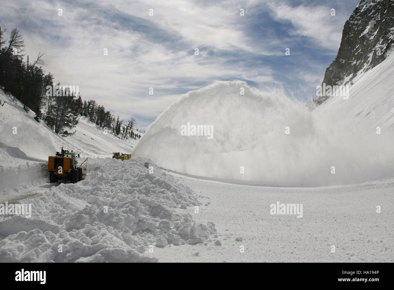The opening of Sylvan Pass in Yellowstone National Park marks the start ...