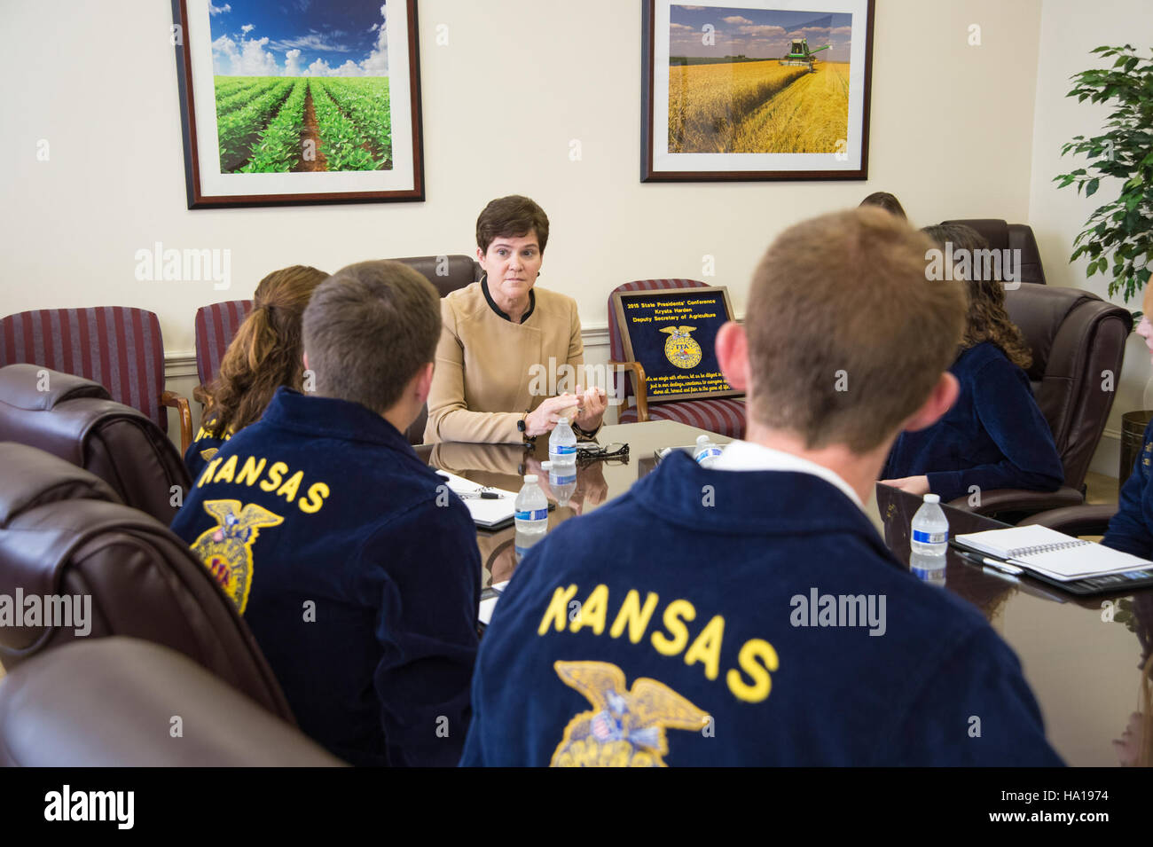 The USDA Secretary’s office hosted an award ceremony for Future Farmers ...