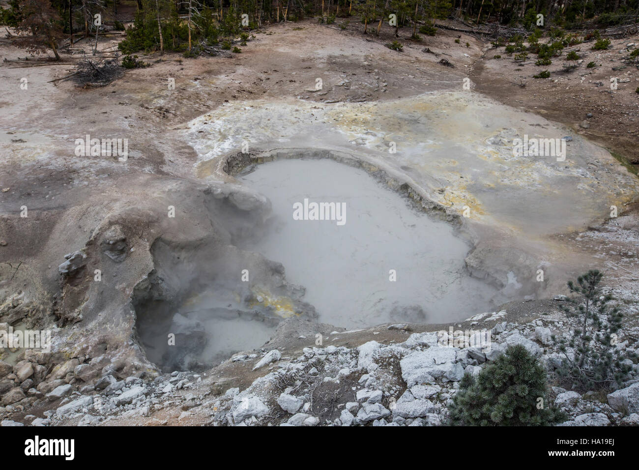 Sulphur caldron yellowstone hi-res stock photography and images - Alamy