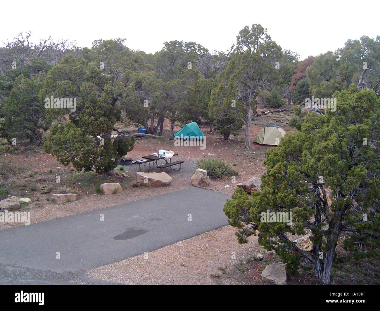 The Desert View Campground in the Grand Canyon National Park offers ...