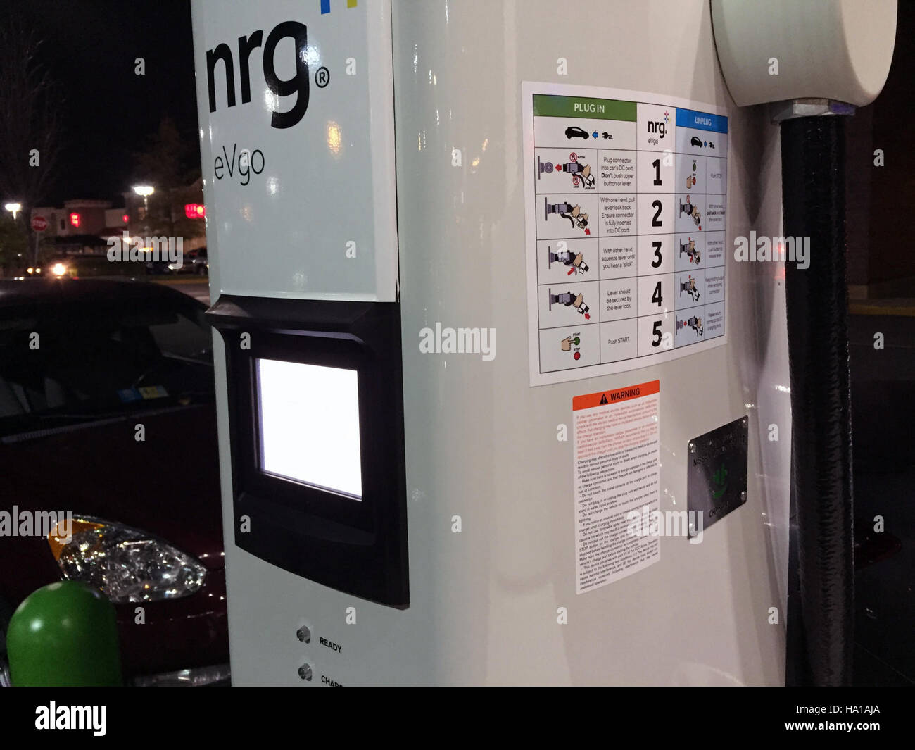 A battery charger and electric charging station in Woodbridge, Virginia ...