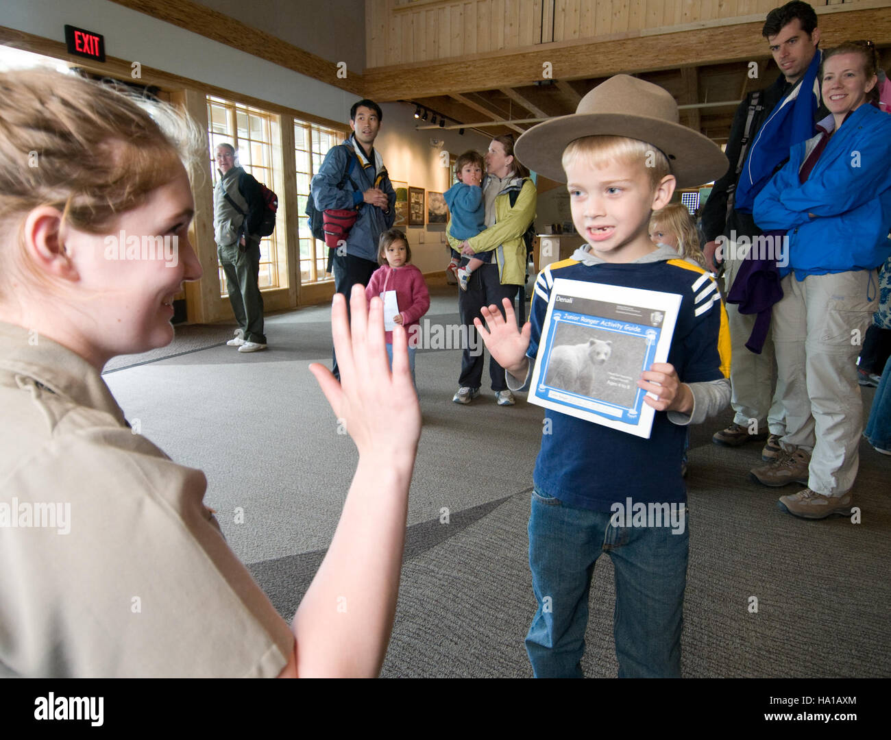 At Denali National Park, young visitors take the Junior Ranger Oath ...