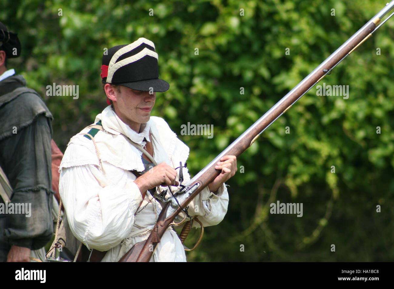 A historical image from Valley Forge National Park, featuring a ...
