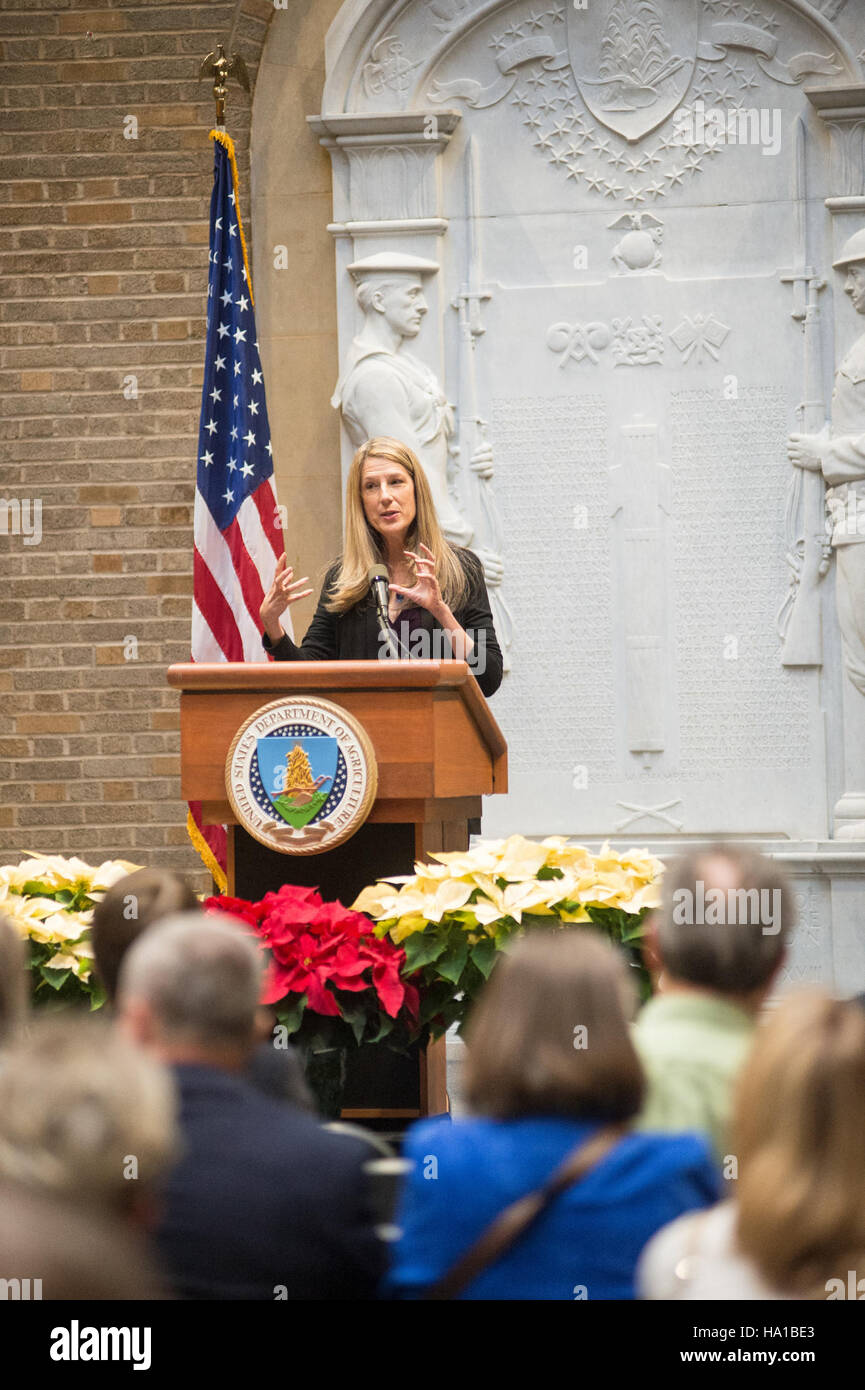 Dr. Laura Danly, Curator of Griffith Observatory, spoke at the USDA's ...