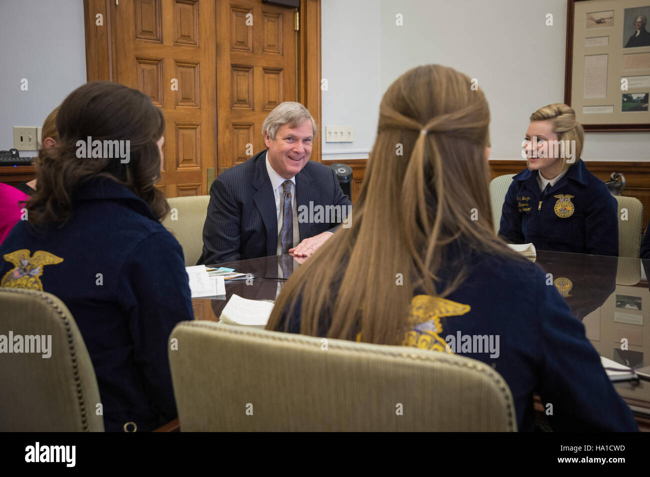 The National FFA Officers' visit to the USDA's Office of the Secretary ...